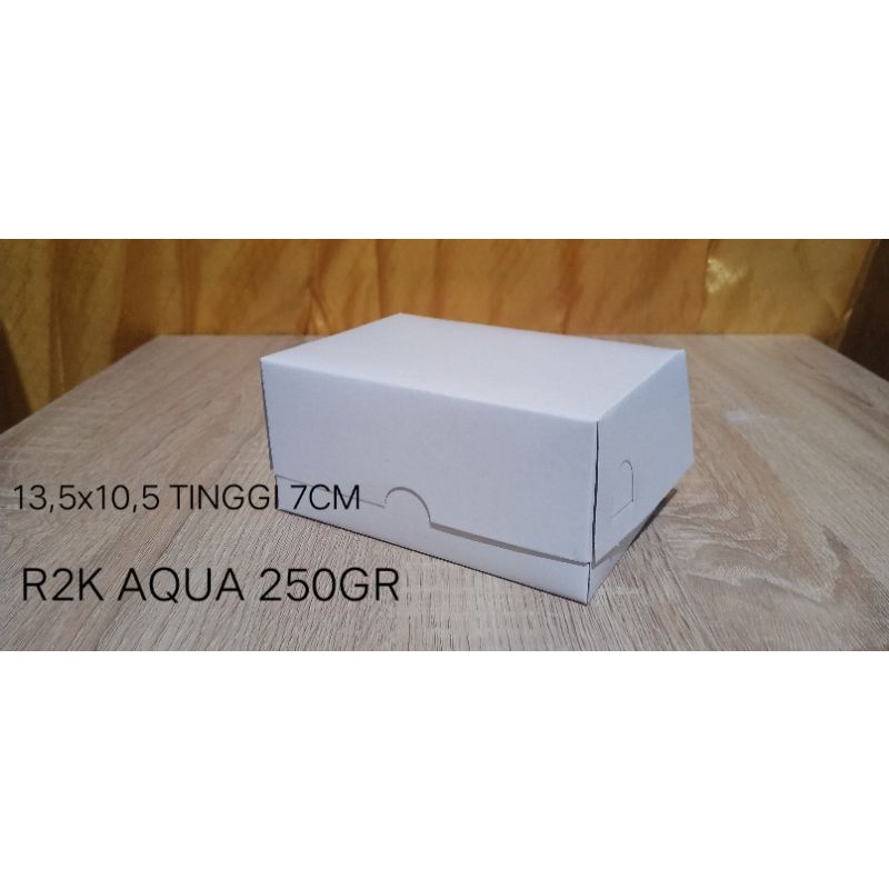 Jual Kotak Kue/Dos Kue/Dos Snack/R2K Aqua/10,5x13,5 tinggi 7cm/250gr ...