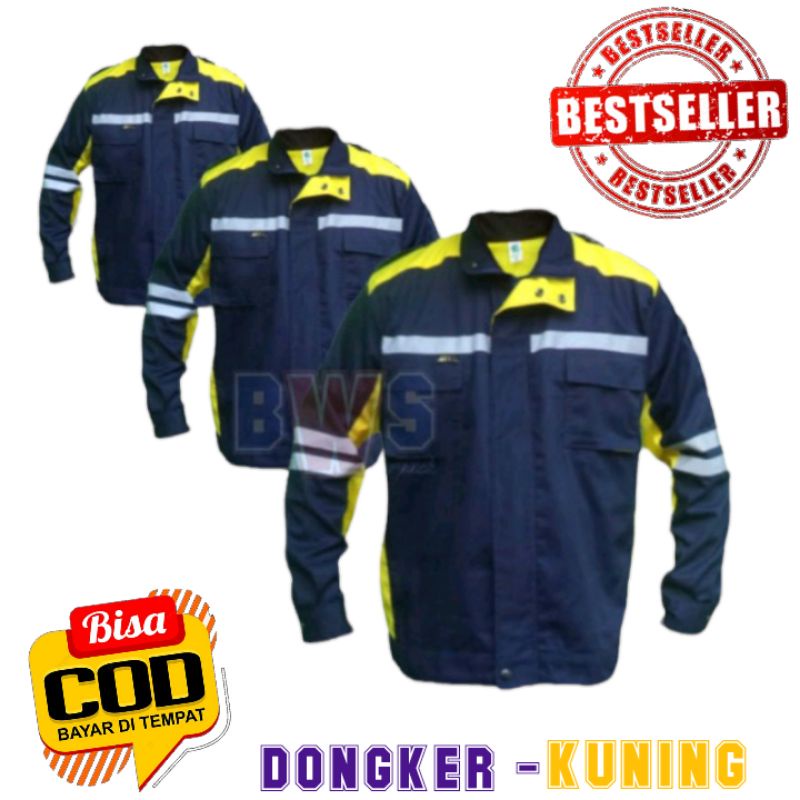 Jual WEARPACK SEMI JAKET/KEMEJA KERJA TAMBANG/BAJU SAFETY MODEL SEMI ...