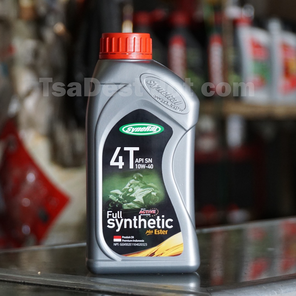 Jual PROMO! Oli Motor SyneRal Full Synthetic Plus Ester 4T SAE 10W-40 ...