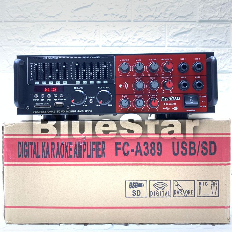 Jual Amplifier firstClass FC A389 Original Bluetooth - USB | Shopee ...