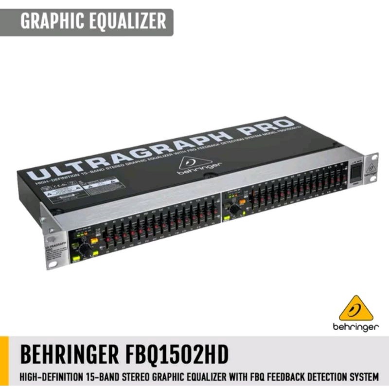 Jual Behringer FBQ1502HD / FBQ 1502 HD Dual Channel 15 Band Graphic ...