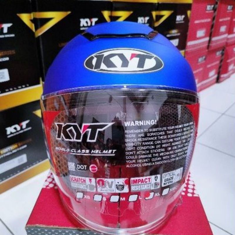 Jual Kyt kyoto r solid blue doff | Shopee Indonesia
