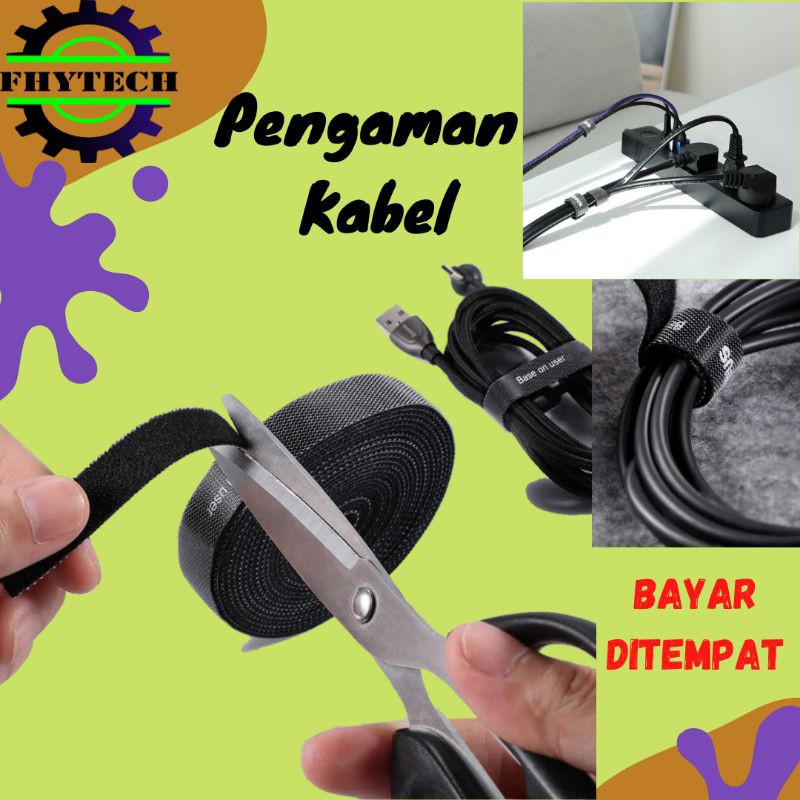 Jual Velco strap Pengikat perekat pemersatu pengaman kabel 3MX14mm ...