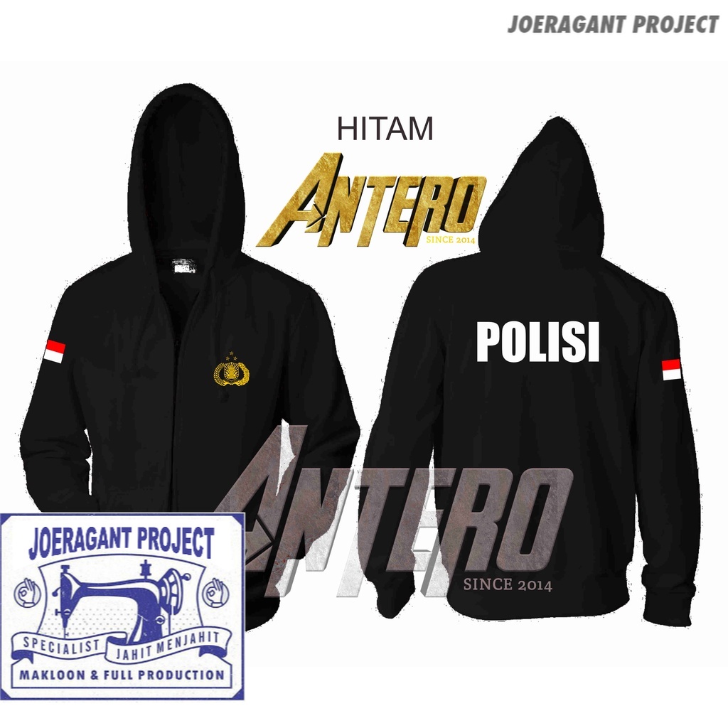 Jual Jaket resleting Zipper Polisi republik Indonesia Polri Kepolisian ...