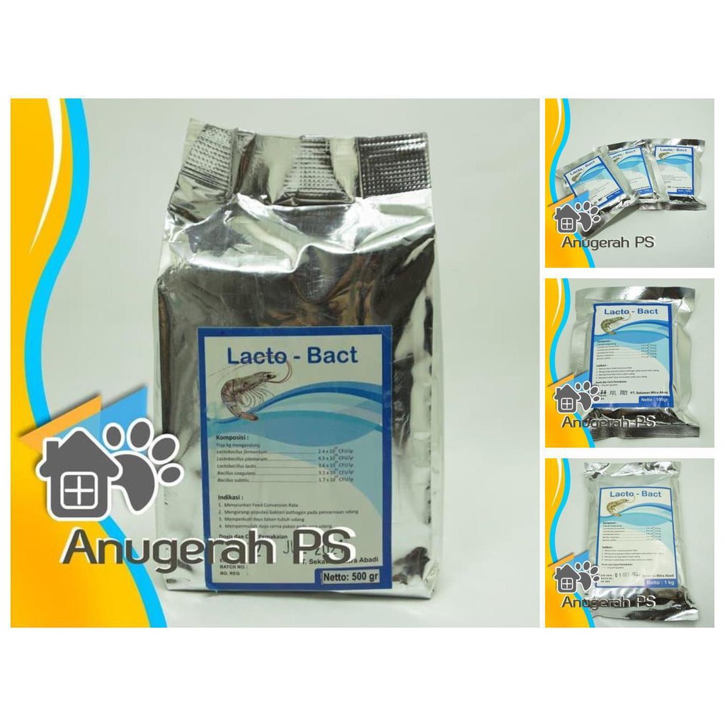 Jual probiotik ikan dan udang lactobacillus lactobac 500 gram | Shopee ...
