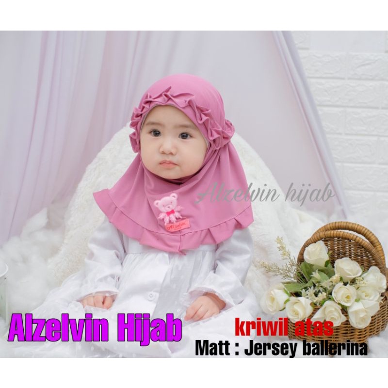 Jual hijab bayi kriwil atas by alzelvin hijab | Shopee Indonesia