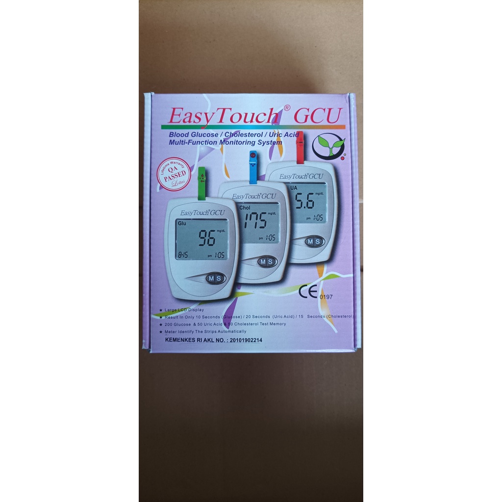 Jual Alat Easy Touch 3 in 1 Alat cek gula darah asam urat kolesterol ...