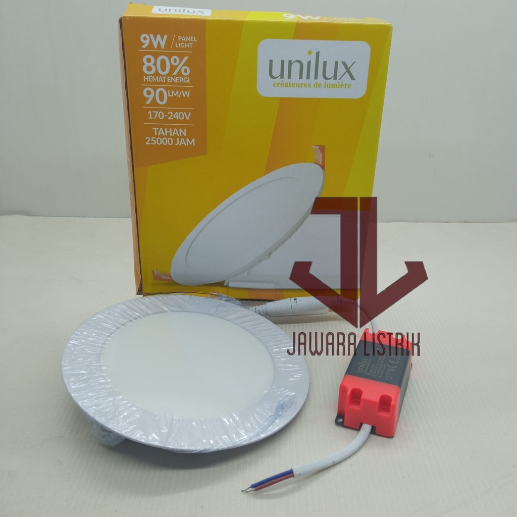 Jual DOWNLIGHT PANEL LED UNILUX 9W 9 WATT INBOW BULAT PUTIH CDL 220V ...