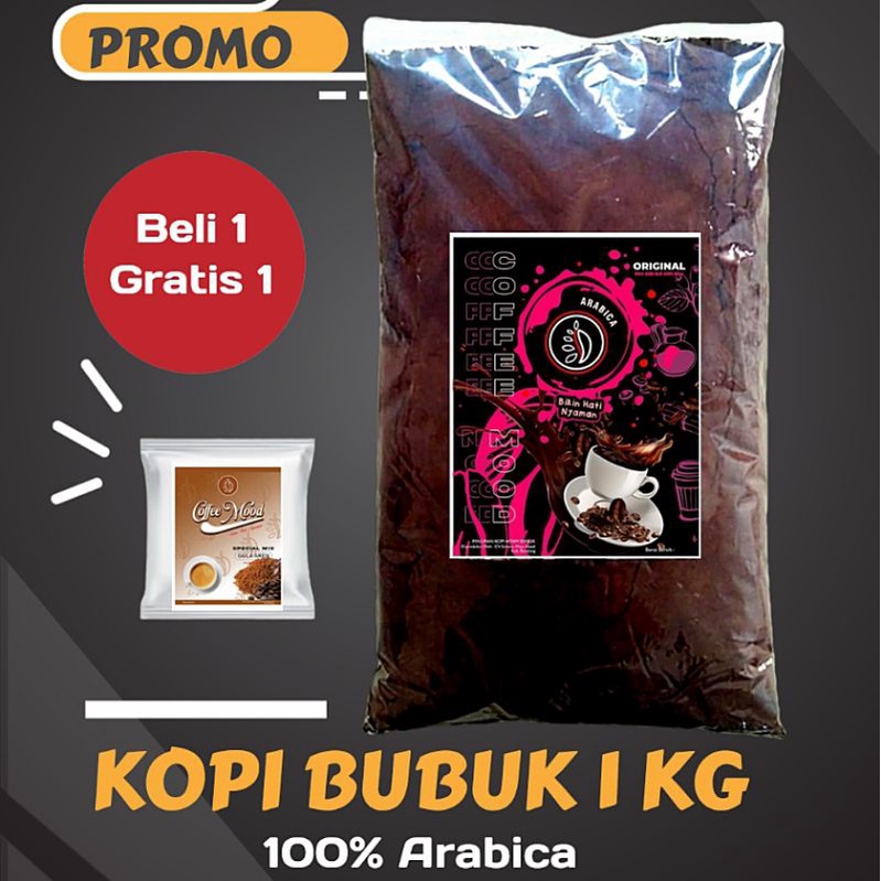 Jual Kopi Bubuk 1 Kg Kopi Murni Kopi Asli Khas Jawa Barat 100 % Arabica ...