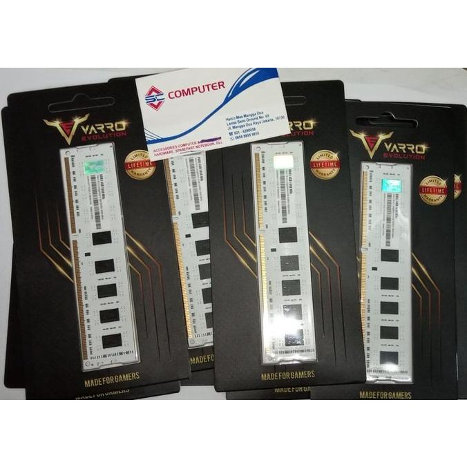 Jual Promo!!! Ram Memory Varro Evolution Ddr3 4Gb Pc12800/1600Mhz Longdimm | Shopee Indonesia
