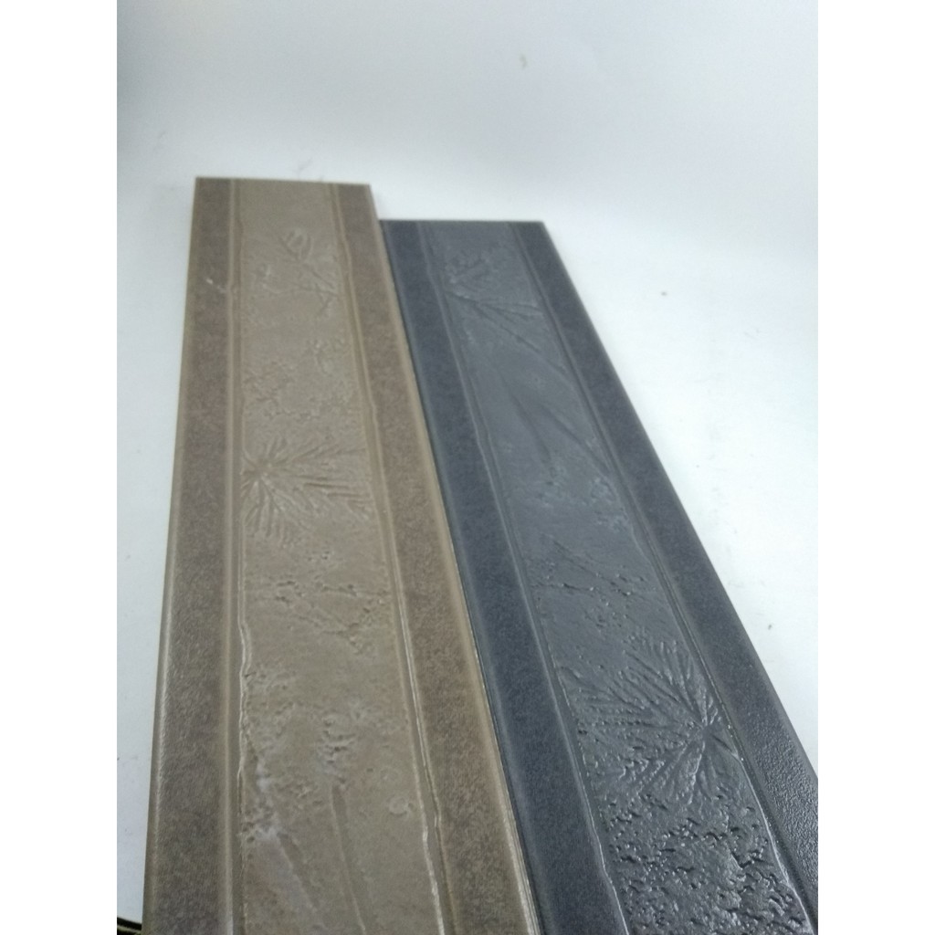 Jual list keramik dinding listello panel hiasan ukuran 7.5 x 40 WH list ...