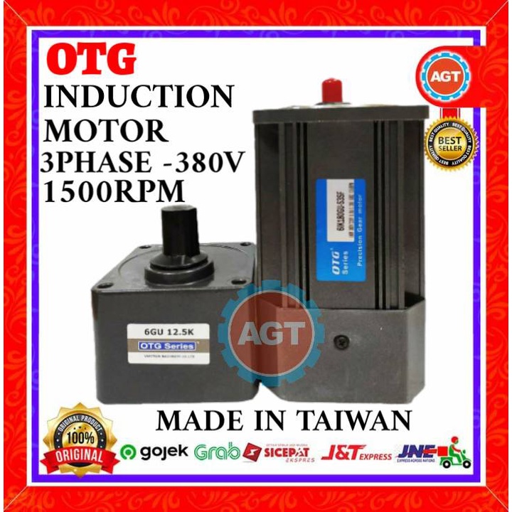 Jual OTG 3PHASE INDUCTION MOTOR 3IK15GN-S3S / 3GN75K-180K W/ GEARHEAD ...