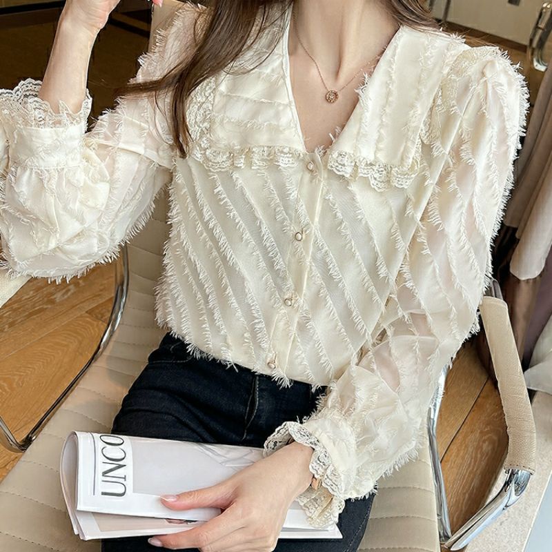 Jual Yessi Lace Blouse | Afternoon Tone | Shopee Indonesia