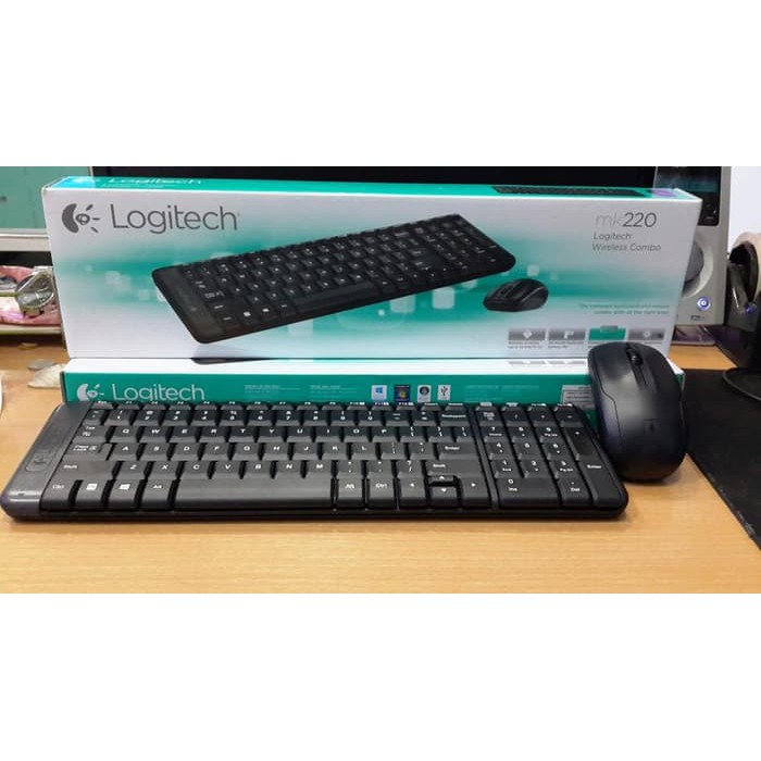 Jual Logitech Wireless Keyboard And Mouse Combo Mk220 Shopee Indonesia
