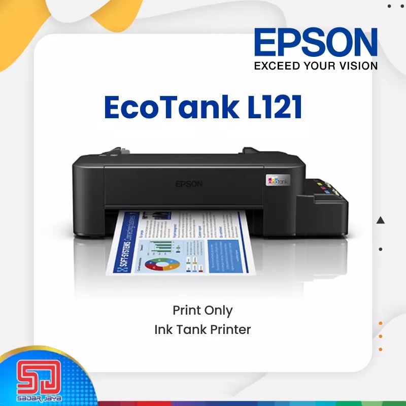 Jual Epson L121 EcoTank Printer Inkjet InkTank Print Only | Shopee Indonesia