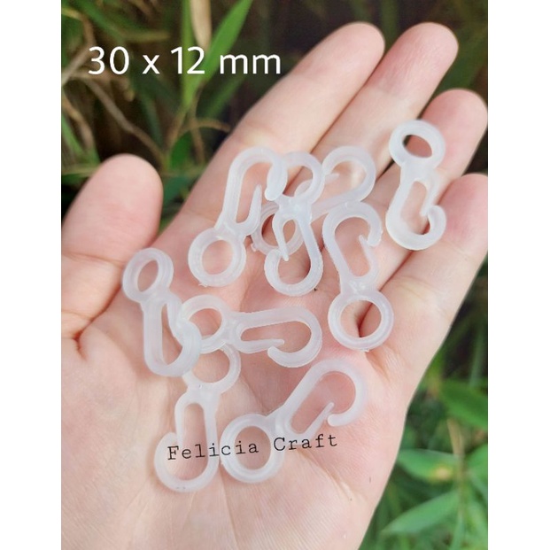 Jual [per 10 pcs] Kait kokot piting TIPE B strap mask gantungan plastik ...
