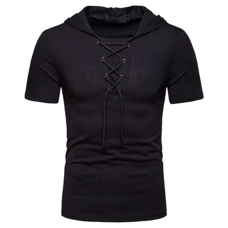 Jual Kaos Hoodie Pria Model Tali Hudie Original Lengan Pendek Hodi ...