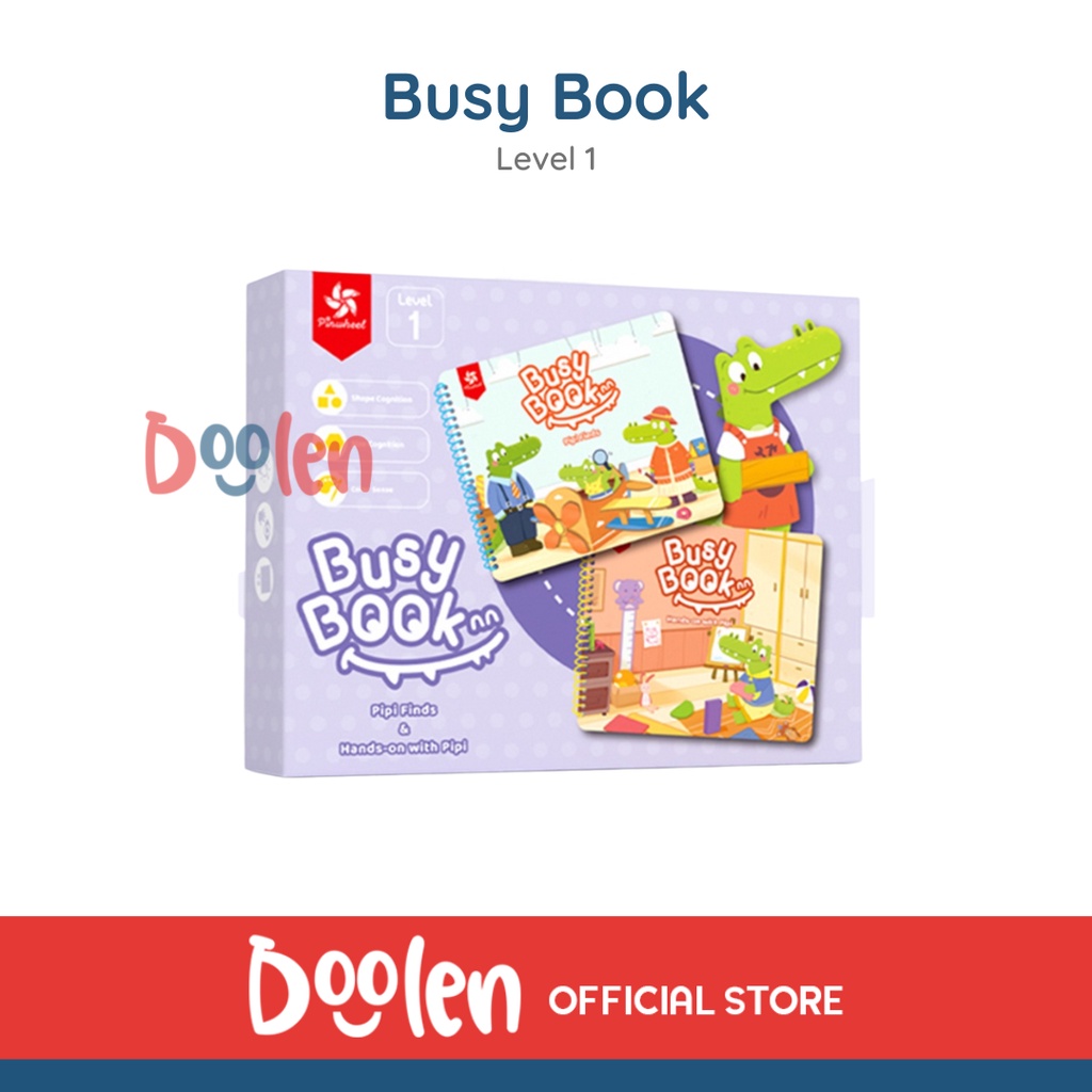 Jual Pinwheel Busy Book Level 1 - Little Crocodile / Buku Mainan ...