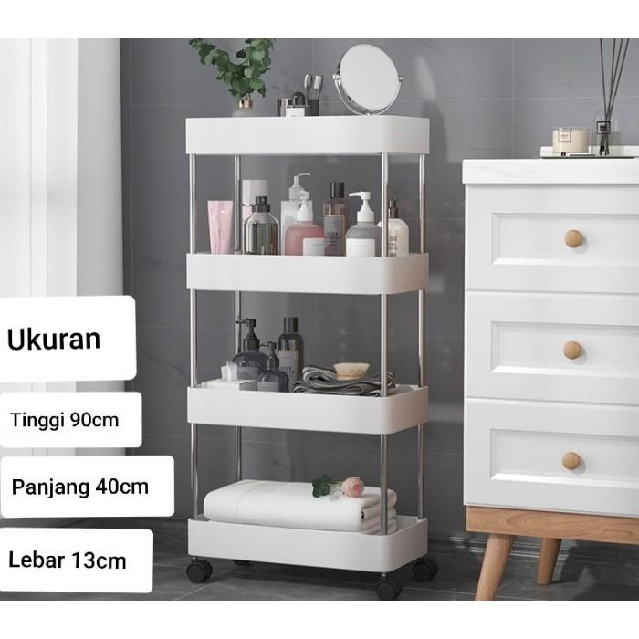 Jual Rak Dapur Minimalis Dengan Roda / Rack Troli Portable V970 ...