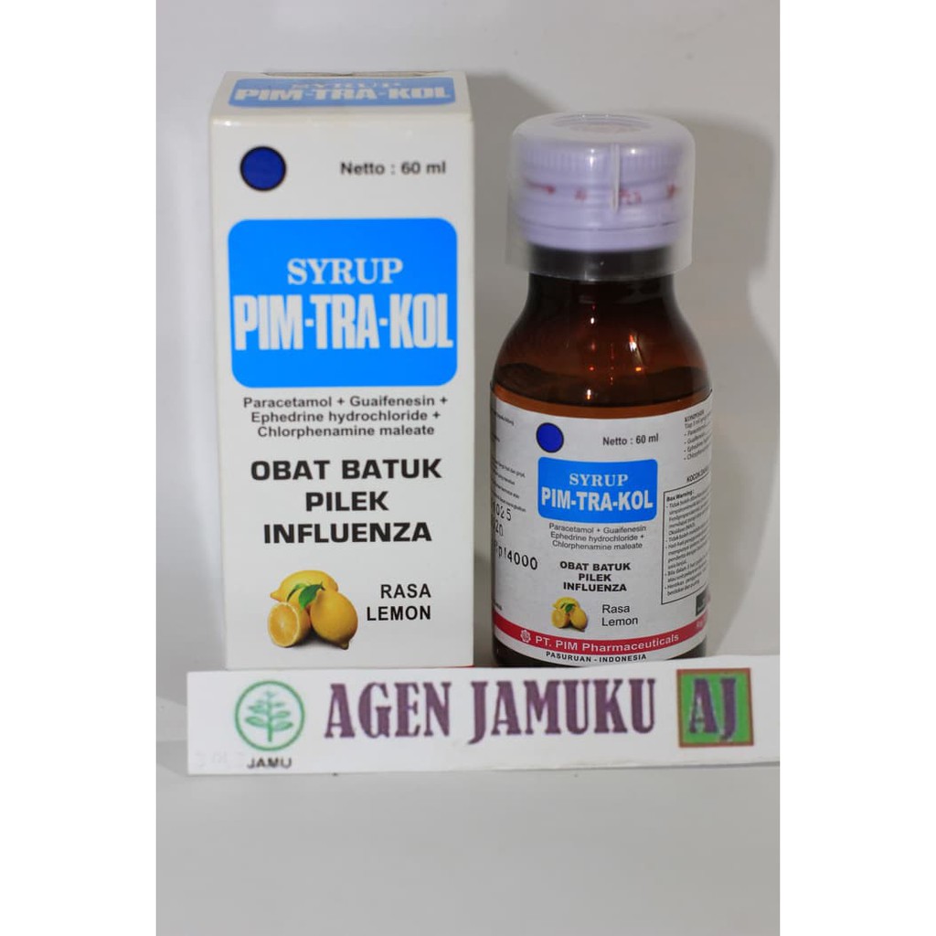 Jual PIM TRA KOL PLUS SIRUP OBAT BATUK RASA LEMON 60ML | Shopee Indonesia