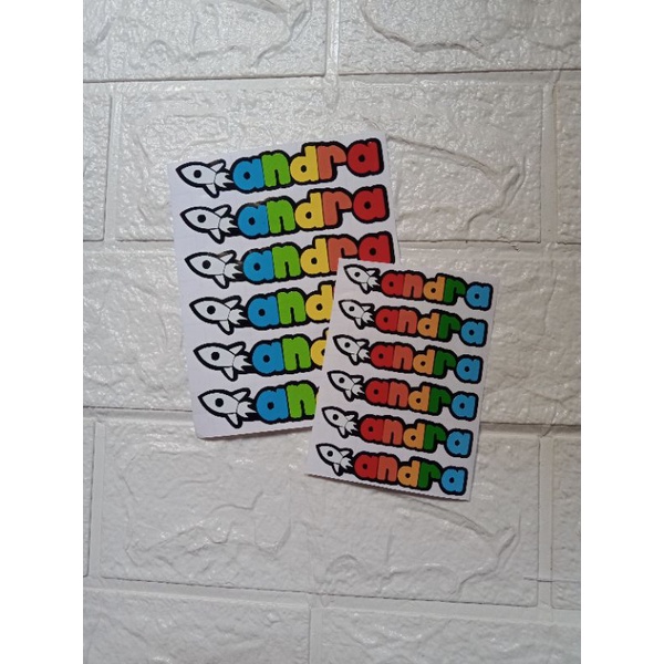 Jual stiker nama karakter roket | Shopee Indonesia