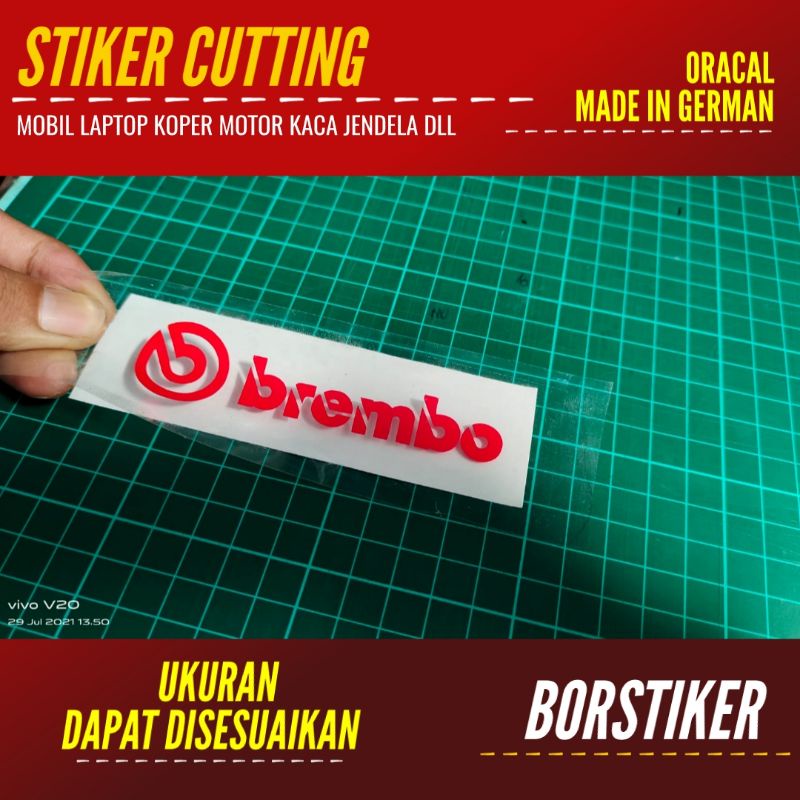 Jual STIKER BREMBO | STICKER CUTTING BAHAN ORACAL CUSTOM LOGO | Shopee ...