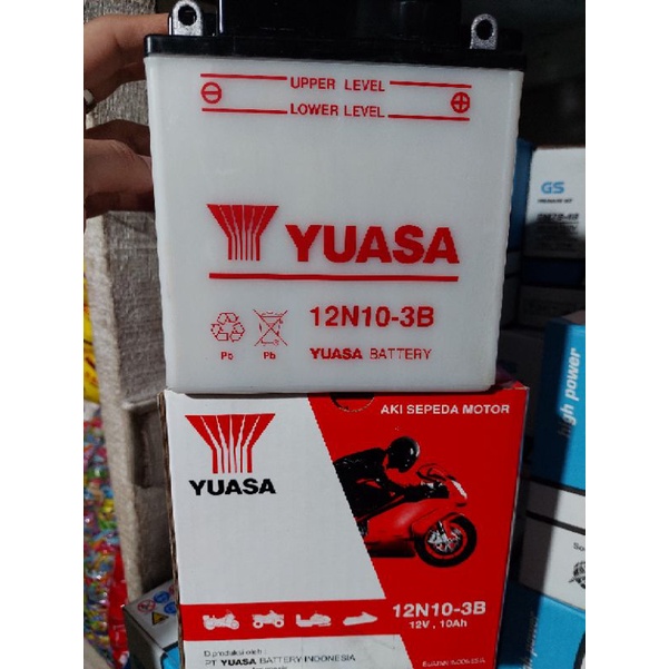 Jual Baterai Accu Aki Basah Motor Binter Mercy Vespa Excel Thunder 250 12N10-3B 12V 10 Ah ...
