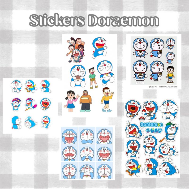 Jual stiker Doraemon | stiker animasi | stiker lucu | stiker jurnal ...
