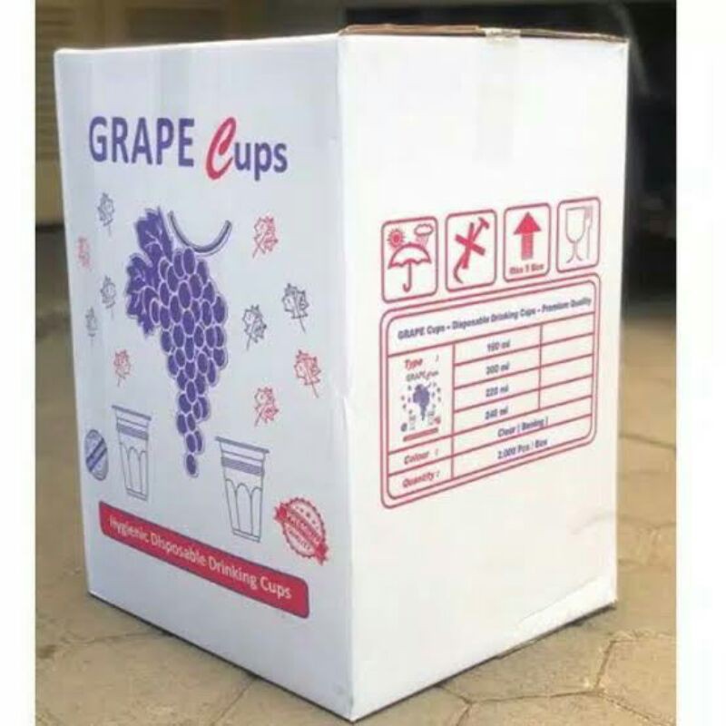 Jual Gelas Plastik Grape 220ml | Shopee Indonesia