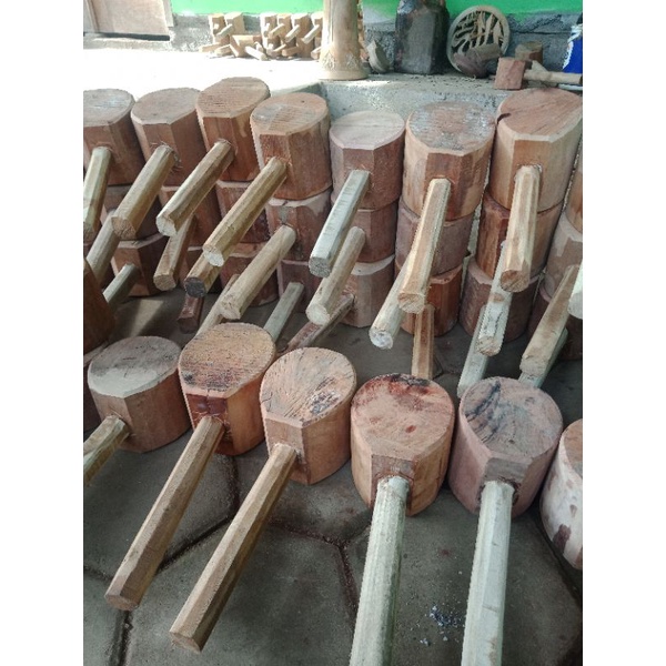 Jual pemukul/palu ukir jumbo ,kayu sawoo | Shopee Indonesia
