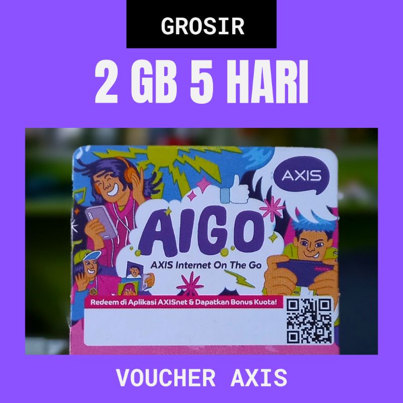 Jual Voucher Axis Aigo 2,5 GB 5 Hari | Shopee Indonesia