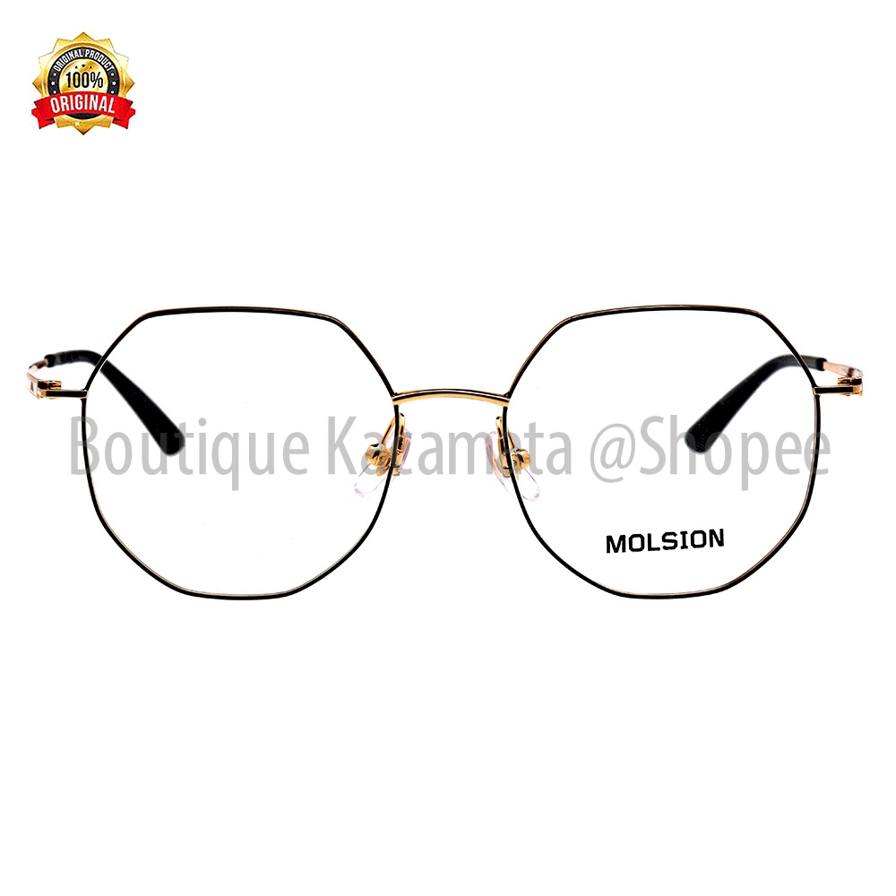 Jual Frame Kacamata Molsion Original MJ7115-B12 | Shopee Indonesia