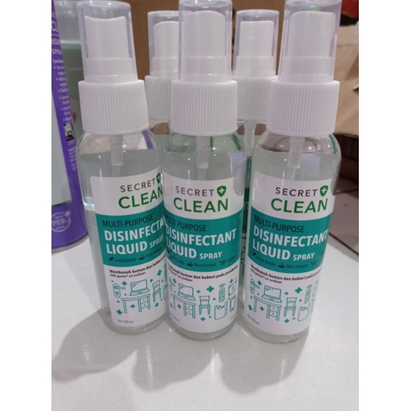Jual Secret Clean liquid disinfektan 100ml food grade | Shopee Indonesia