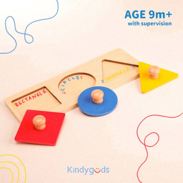 Jual WOODEN KNOBBED PUZZLE (MULTIPLE SHAPES) | Shopee Indonesia
