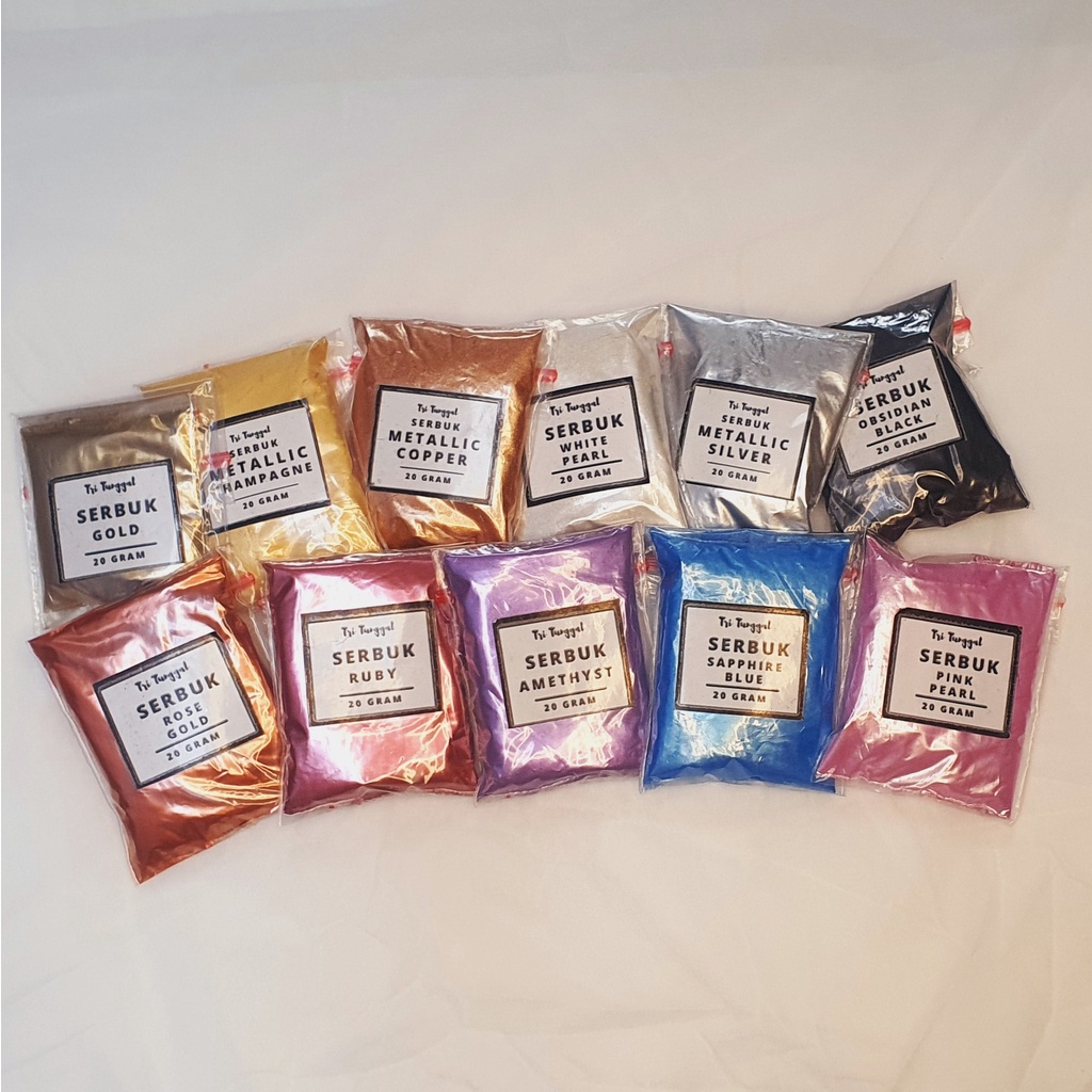 Jual Serbuk Metallic Premium 20gr Powder Kilau Pigmen Metalik Cat ...