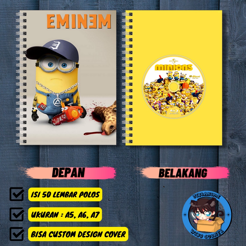 Jual note book / buku catatan despicable me MINIONS | Shopee Indonesia