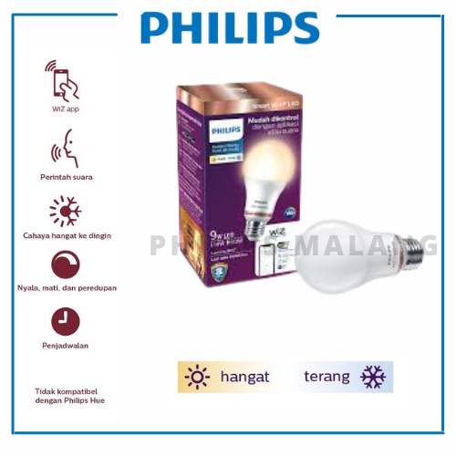 Jual Philips Lampu Smart WiFi LED 8W With Bluetooth - Tunable White ...