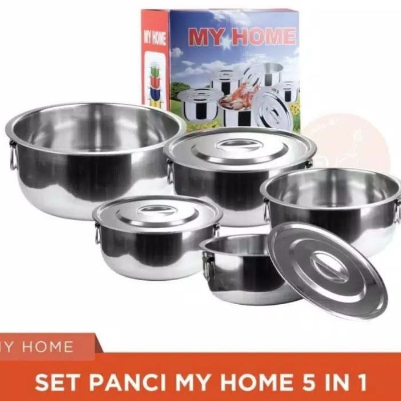 Jual (ACEH) STOCKPOT MYHOME/ PANCI SET/ PANCI INDIA | Shopee Indonesia