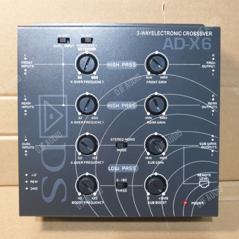 Jual Crossover ADS ADX 6QB - 3 Way Electronic Crossover with Remote ...