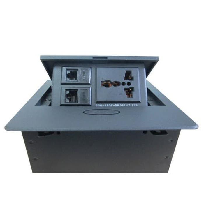 Jual 53Ah | Table Top / Stop Kontak Colokan Listrik Meja Meeting PS18 ...