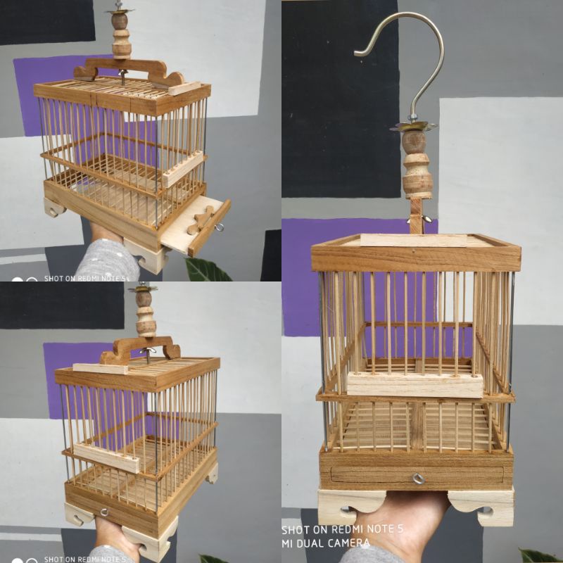 Jual Sangkar Burung Mini Koper Kecil Kayu Mentah | Shopee Indonesia