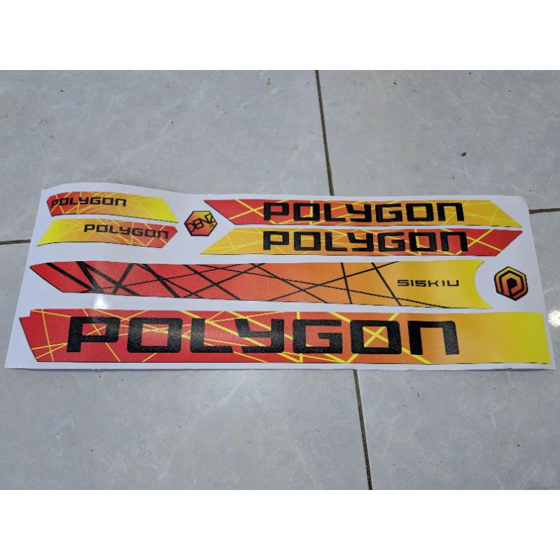 Jual Decal Frame Polygon Siskiu D5, D6, D7, D8 | Shopee Indonesia