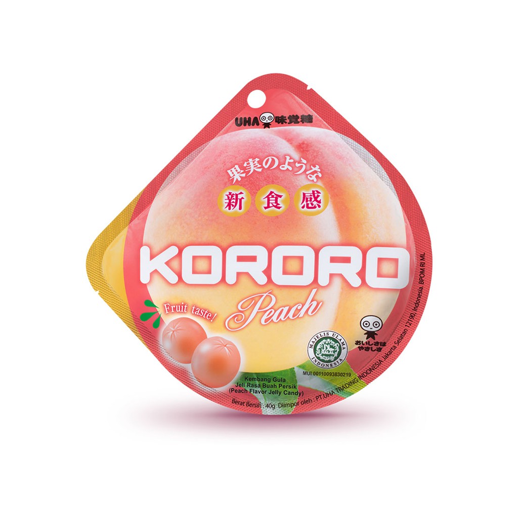 Jual [HALAL] UHA KORORO Grape / Strawberry / Muscat / Peach Jelly Candy Permen 40gr Korea ...