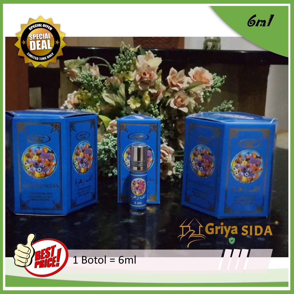 Jual Parfum seribu bunga 6ml TARIM minyak wangi seribu bunga aroma ...
