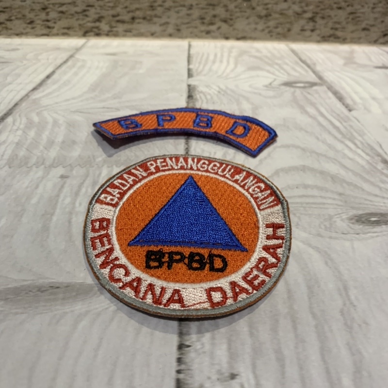 Jual LOGO EMBLEM PATCH ATRIBUT BEDGE BORDIR BPBD LOGO BORDIR BPBD | Shopee Indonesia