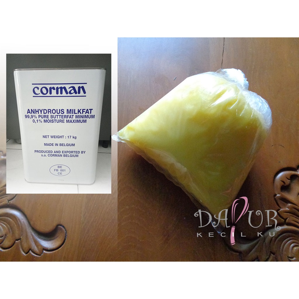 Jual Butter Corman amf 500 gram / Mentega Corman 99,9% 500gr Repack ...