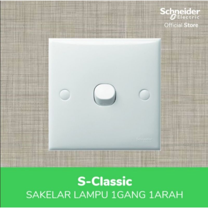 Jual SCHNEIDER SAKLAR CLASSIC 1 GANG 1 ARAH SAKLAR ENGKEL INBOW ...
