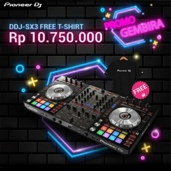Jual Pioneer DDJ SX3 4 Channel DJ Controller Serato Pro SX 3 / DDJSX3 ...