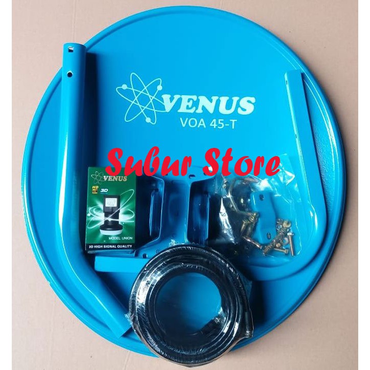 Jual Paket Dish Odu 45 cm Venus + Lnb Venus + kabel RG6 2F 15 mtr ...