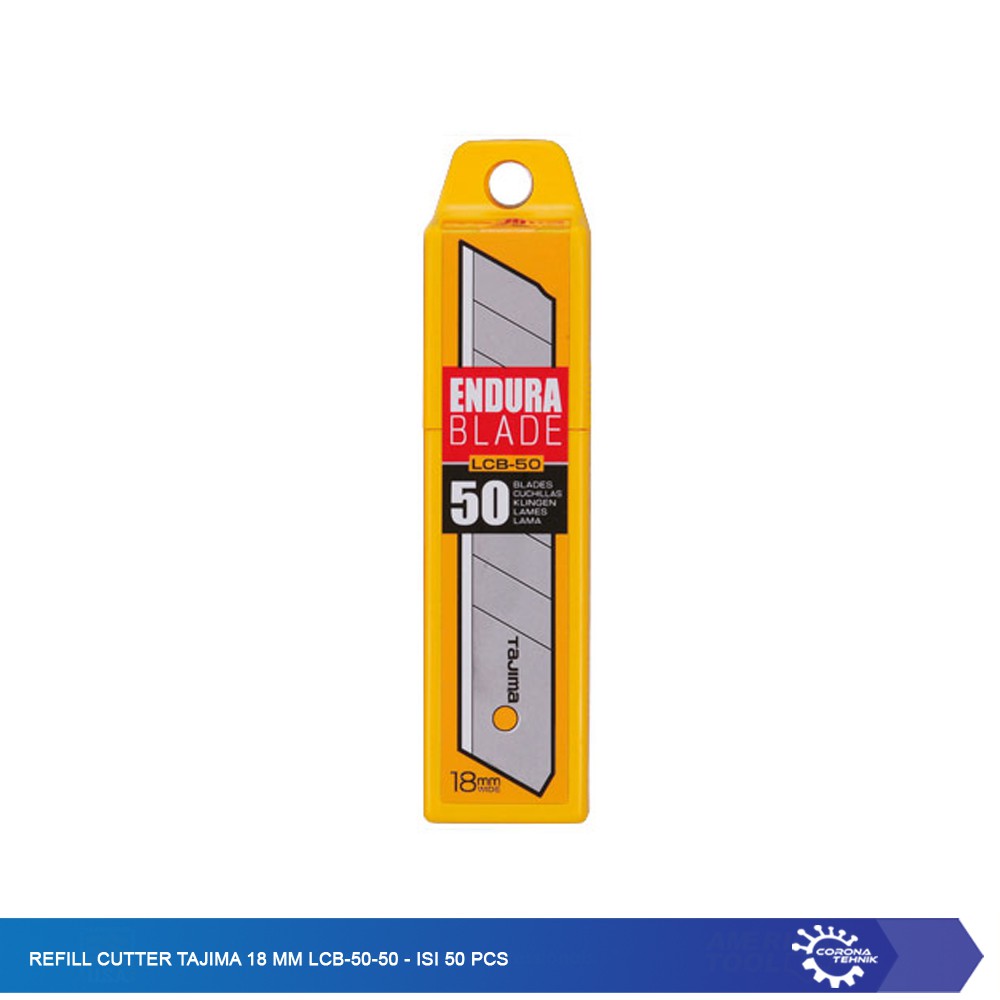 Jual Refill Cutter Tajima 18 mm LCB-50-50 - Isi 50 Pcs | Shopee Indonesia